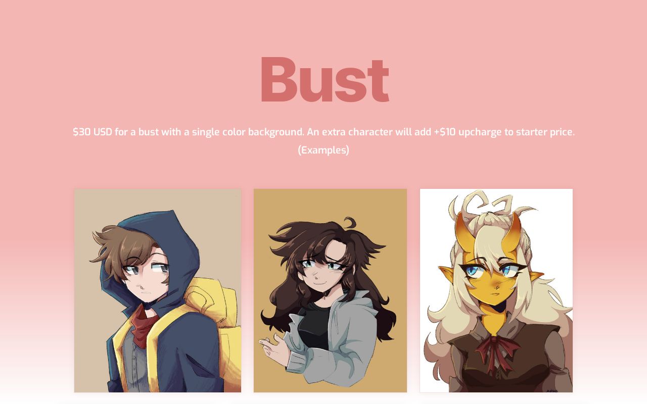 Bust Page